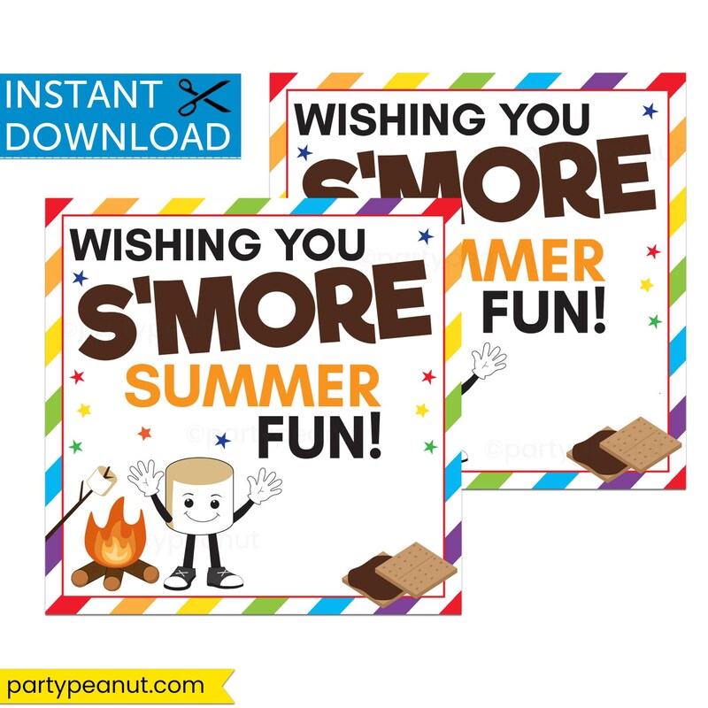 Smores Tag - Etsy