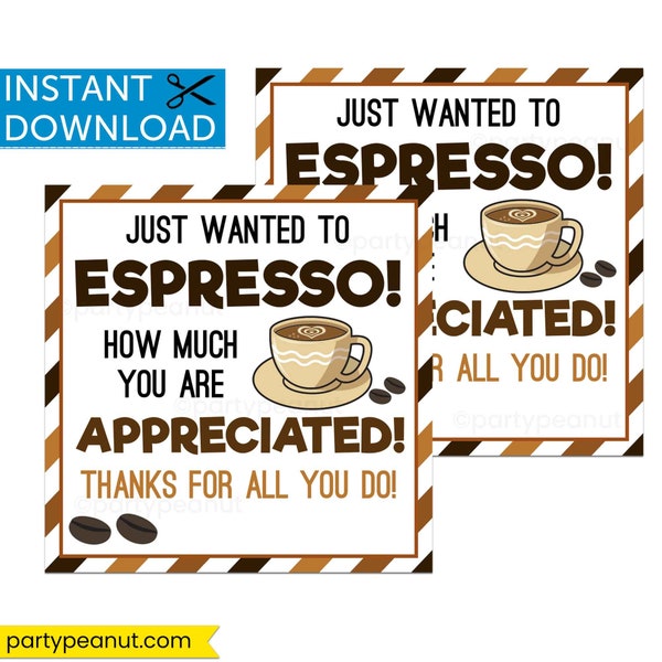 Coffee Thank You - Etsy