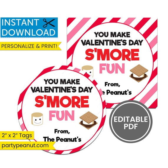 Smore Fun Smore Valentine Smores Valentines Day Printables Teacher ...