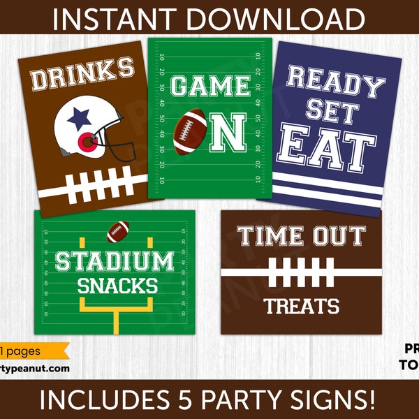 Football Concession Signs - Etsy