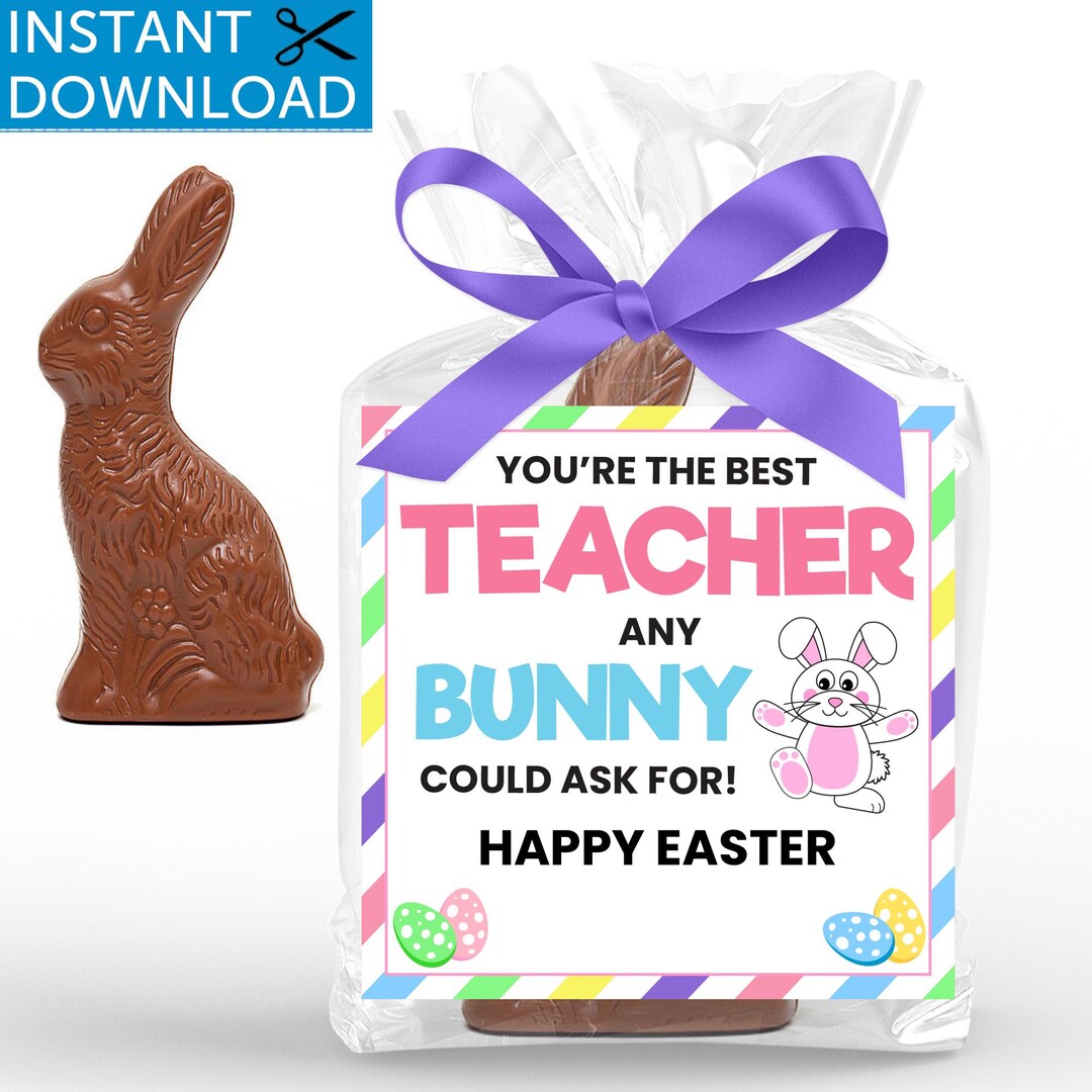 Teacher Easter Gift Tags, Teacher Appreciation, Teacher Gift Easter ...