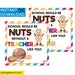 Nuts Gift Tag, Teacher Appreciation Week, Teacher Gift, Teacher Nut ...