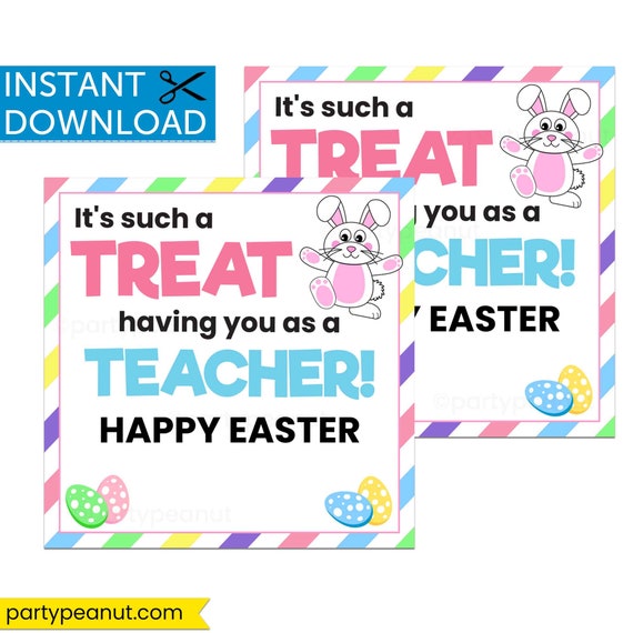 Teacher Appreciation, Easter Tags, Teacher Gift Easter, Easter Gift ...