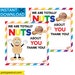 Nuts About You, Teacher Appreciation Week, Nut Gift, Thank You Gift Tag ...