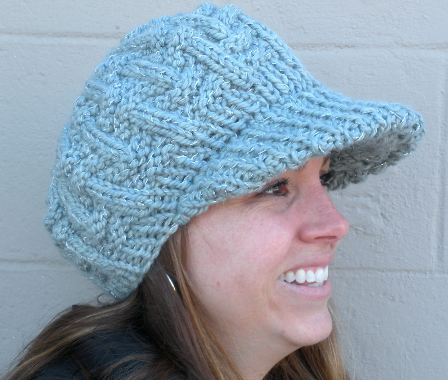 Lolo's British Newsboy Cap Knit Hat Pattern PDF - Etsy