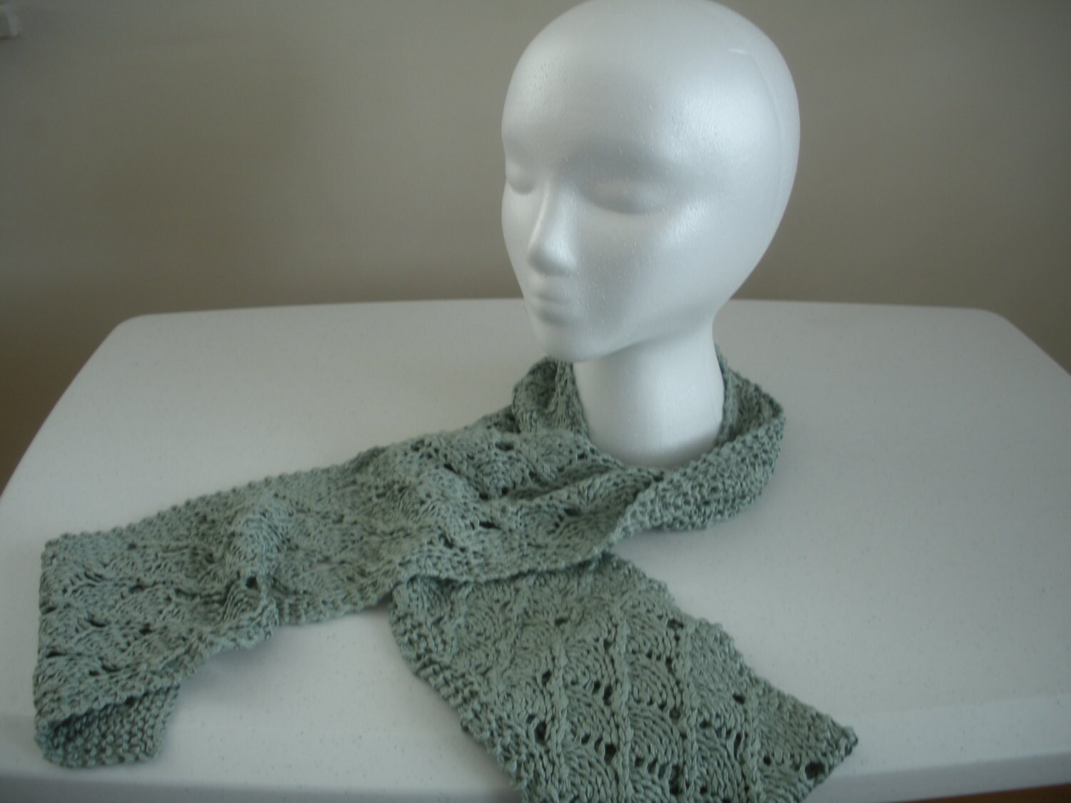 Milan Scarf Lace Knit Pattern - Etsy