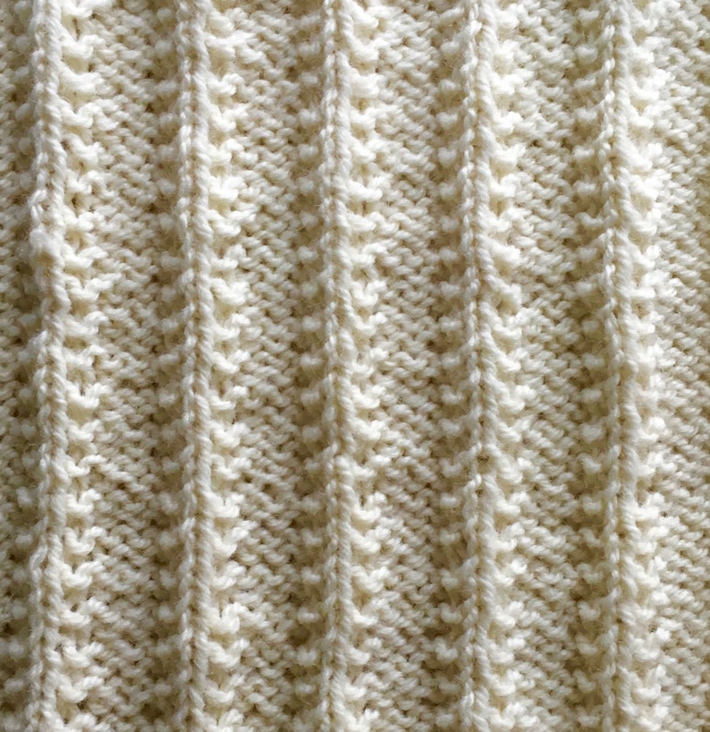 Knit Pattern Blanket Sampler Rib-it! Throw Part 2 PDF - Etsy