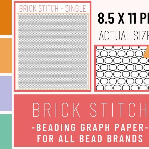 Brick Stitch Graph Paper - Etsy