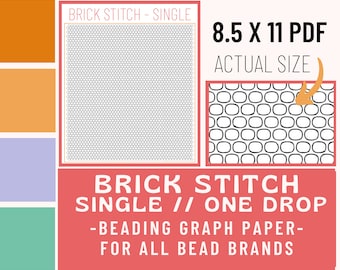 Peyote Triangle Beading Graph Paper, Beading Pattern, Tutorial ...