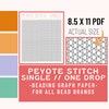 Herringbone Stitch Beading Graph Paper, Beading Pattern, Tutorial ...