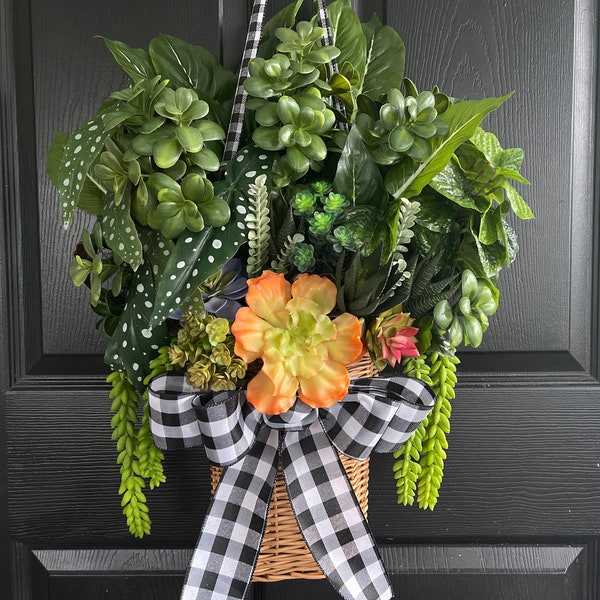 Succulent Wreaths for Front Door - Etsy