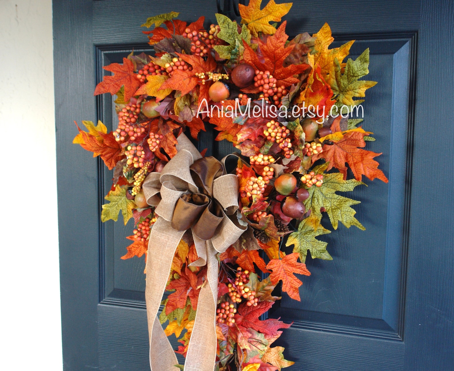 Fall Wreath Fall Wreaths for Front Door Fall Wreaths Outdoor - Etsy