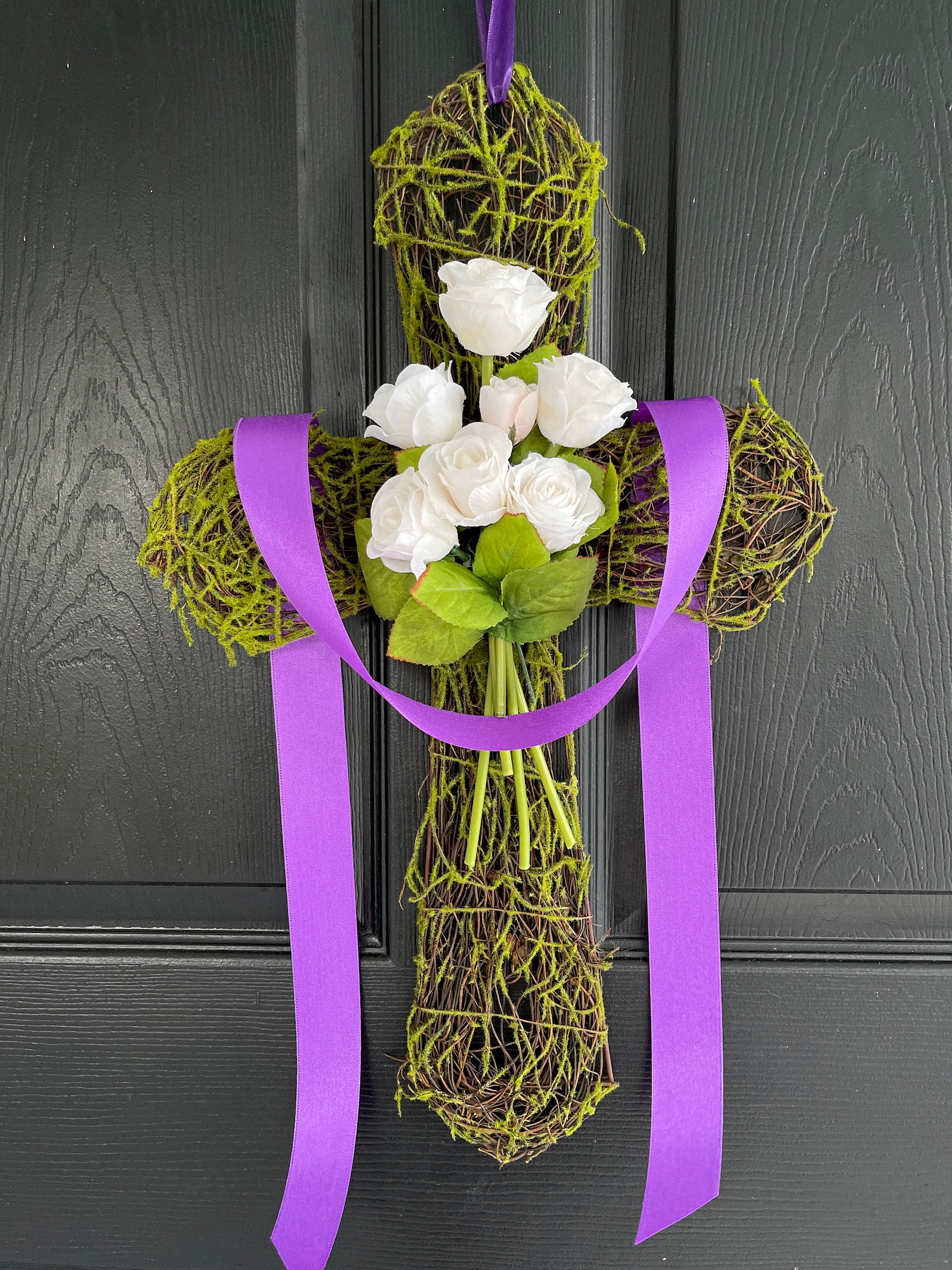 Easter Cross Wreath Spring Wreath Spring Wreaths for Front - Etsy