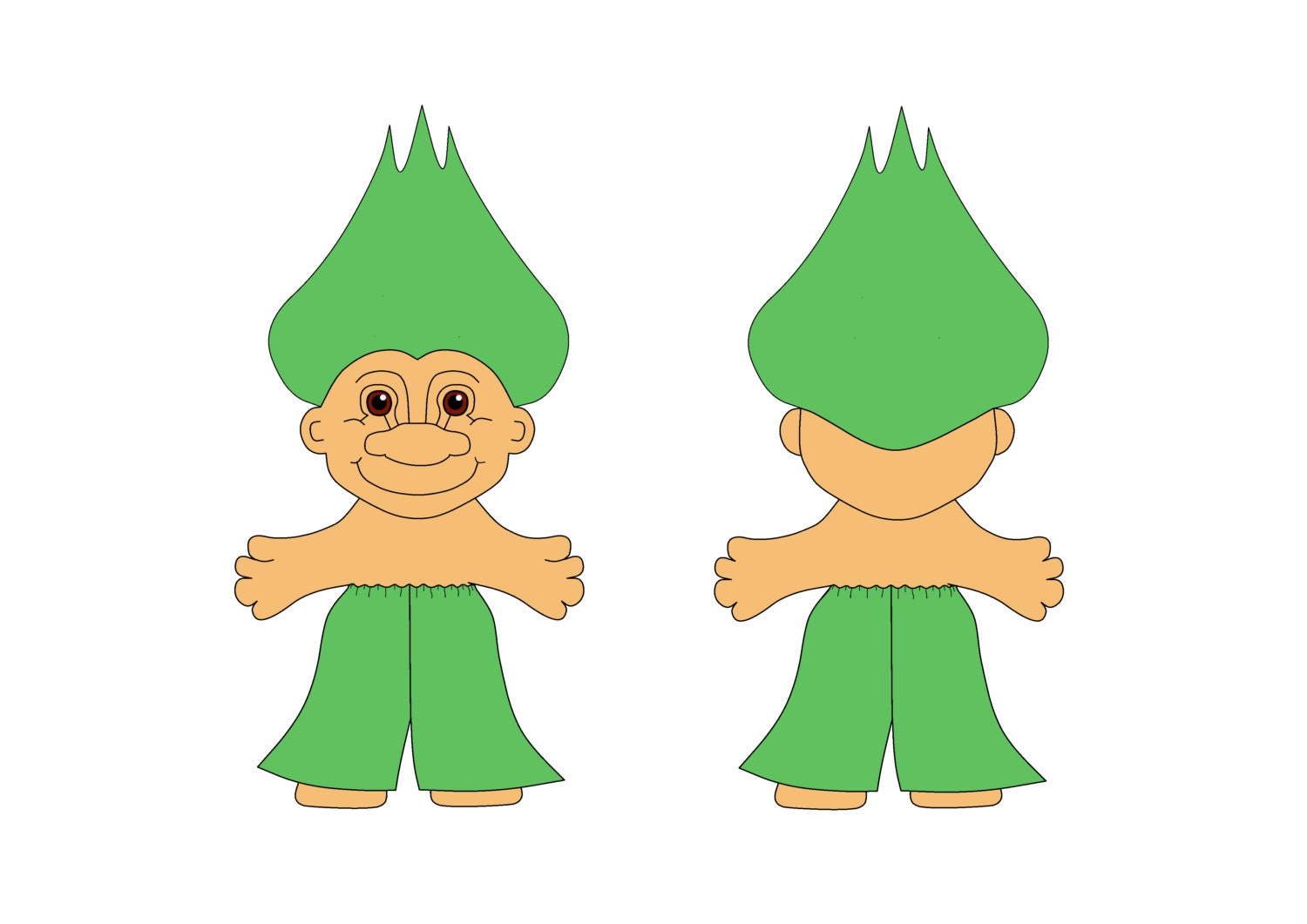 Sewing Pattern Russ Troll Doll Flared Pants - Etsy