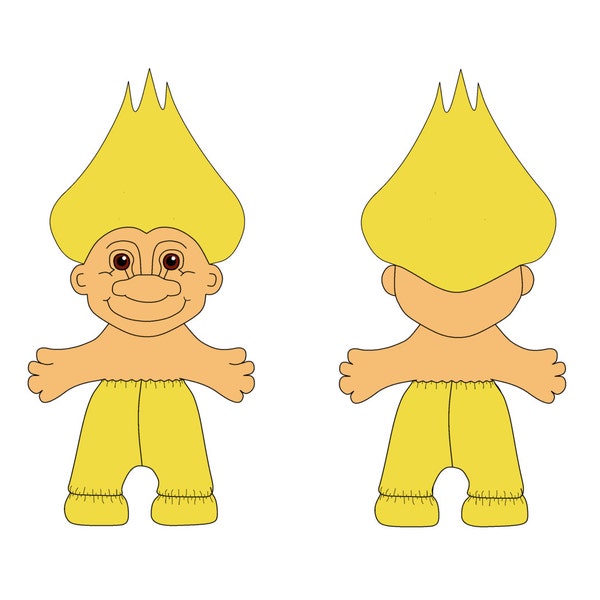 Pattern for Troll Doll Clothes - Etsy