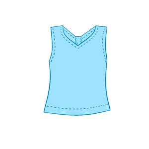 Lammily Singlet Sewing Pattern - Etsy Australia