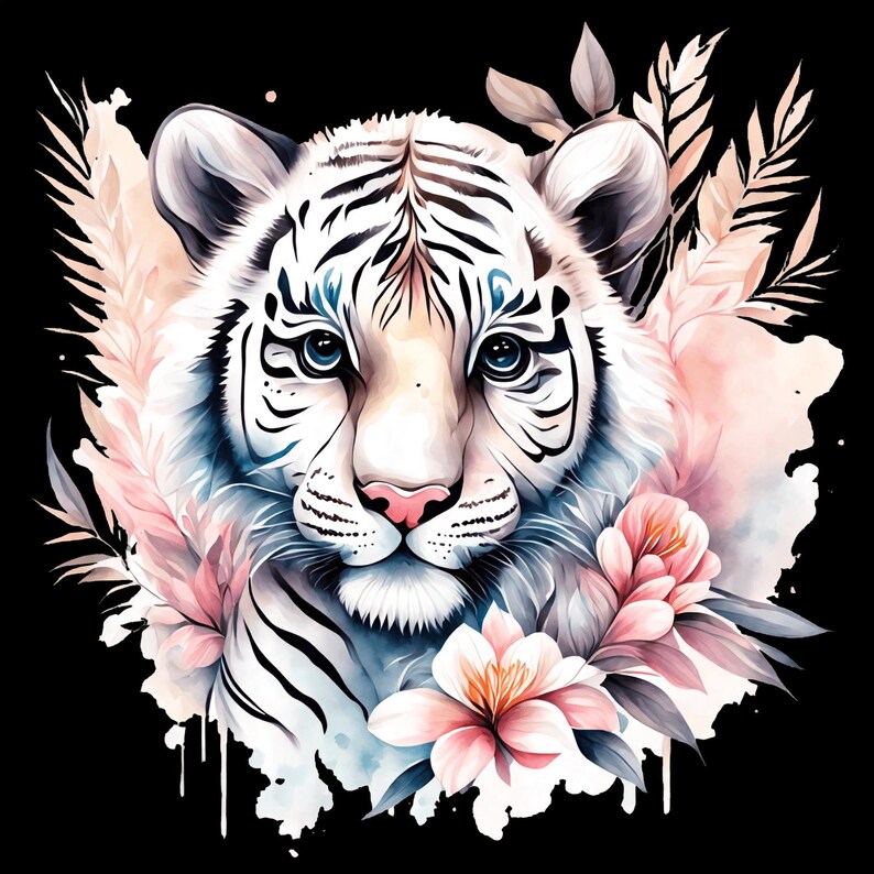 Tiger Design PNG File. Sublimation Design. - Etsy