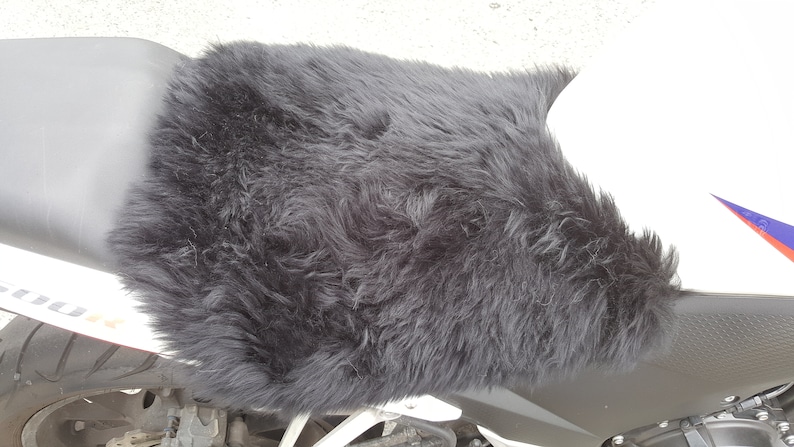 Motorcycle Seat Cover, Sheepskin Seat Cover, Motorcycle Cushion - Etsy