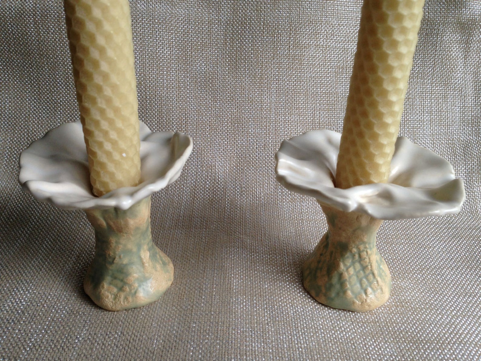 Hand-built Ceramic Candlestick Holders | Etsy