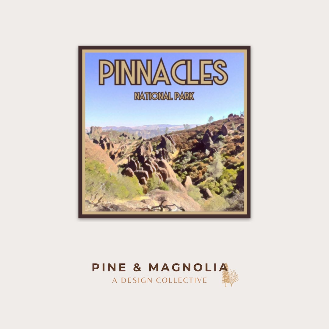 Pinnacles National Park Sticker | 3 X 3 Die-cut Vinyl Sticker | Iconic ...