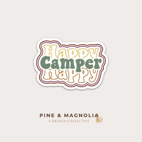 Happy Camper Decal - Etsy