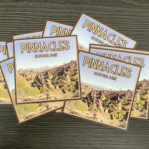 Pinnacles National Park Sticker | 3 X 3 Die-cut Vinyl Sticker | Iconic ...