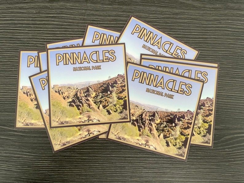 Pinnacles National Park Sticker | 3 X 3 Die-cut Vinyl Sticker | Iconic ...
