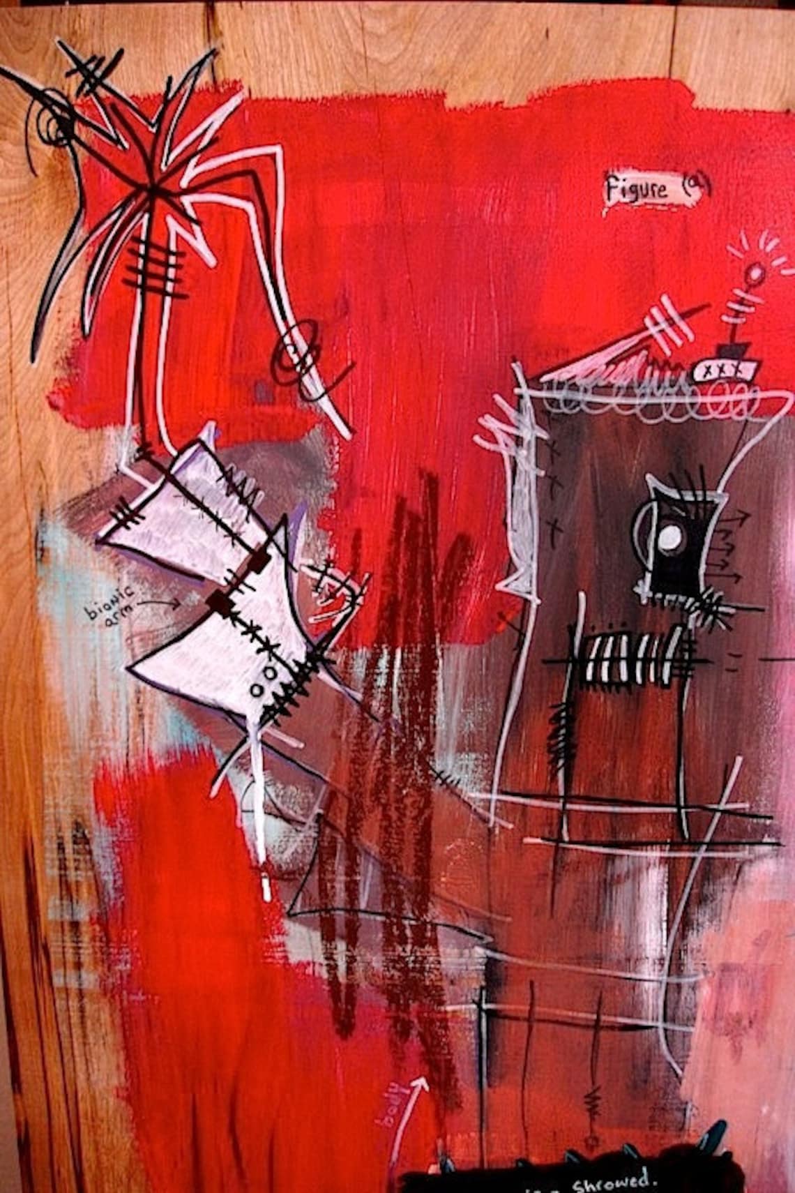 Telemetry of Doubt Large Original Abstract Painting on Wood Panel - Etsy