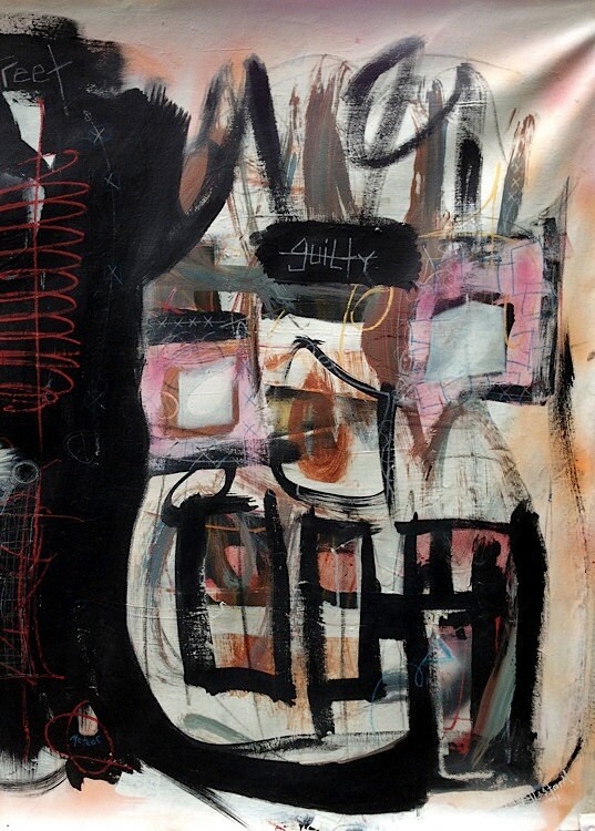 The Monsters Are Due on Maple Street Large Original Abstract Painting ...