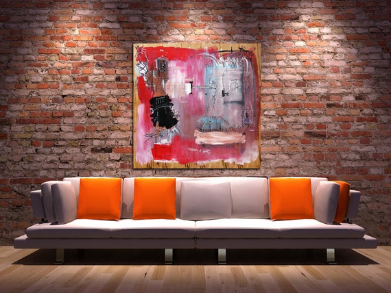 Telemetry of Doubt Large Original Abstract Painting on Wood - Etsy