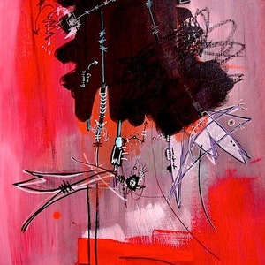 Telemetry of Doubt - Large Original Abstract Painting on Wood Panel - Etsy