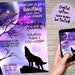Wolf Birthday Party Invitation-wolf Howling Invitation Wolf Birthday ...