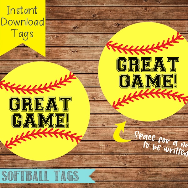 Softball Party Favor - Etsy