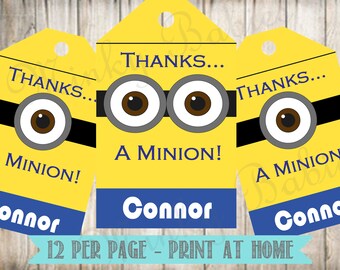 Minions Thank You | Etsy