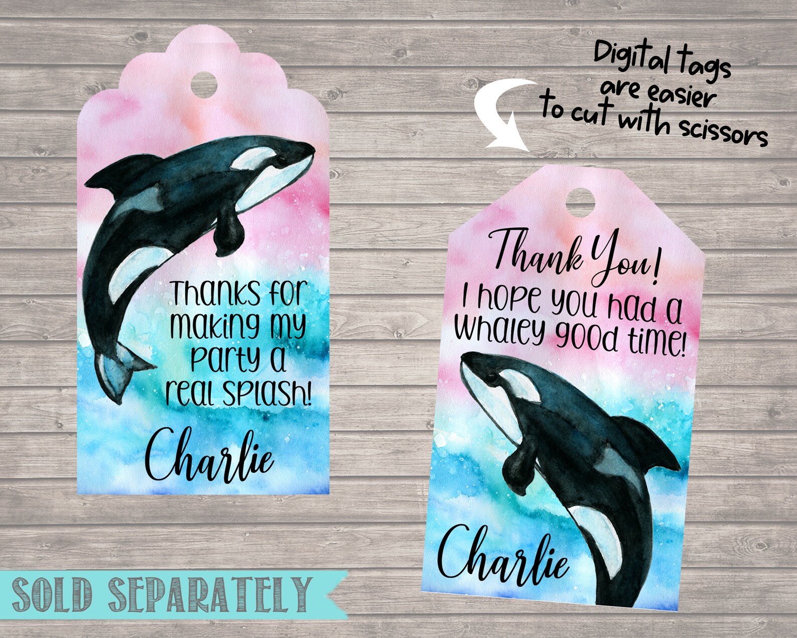 Orca Birthday Party Invitation Orca Invitation Orca - Etsy