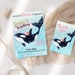 Orca Birthday Party Invitation Orca Invitation Orca Birthday-orca Girl ...