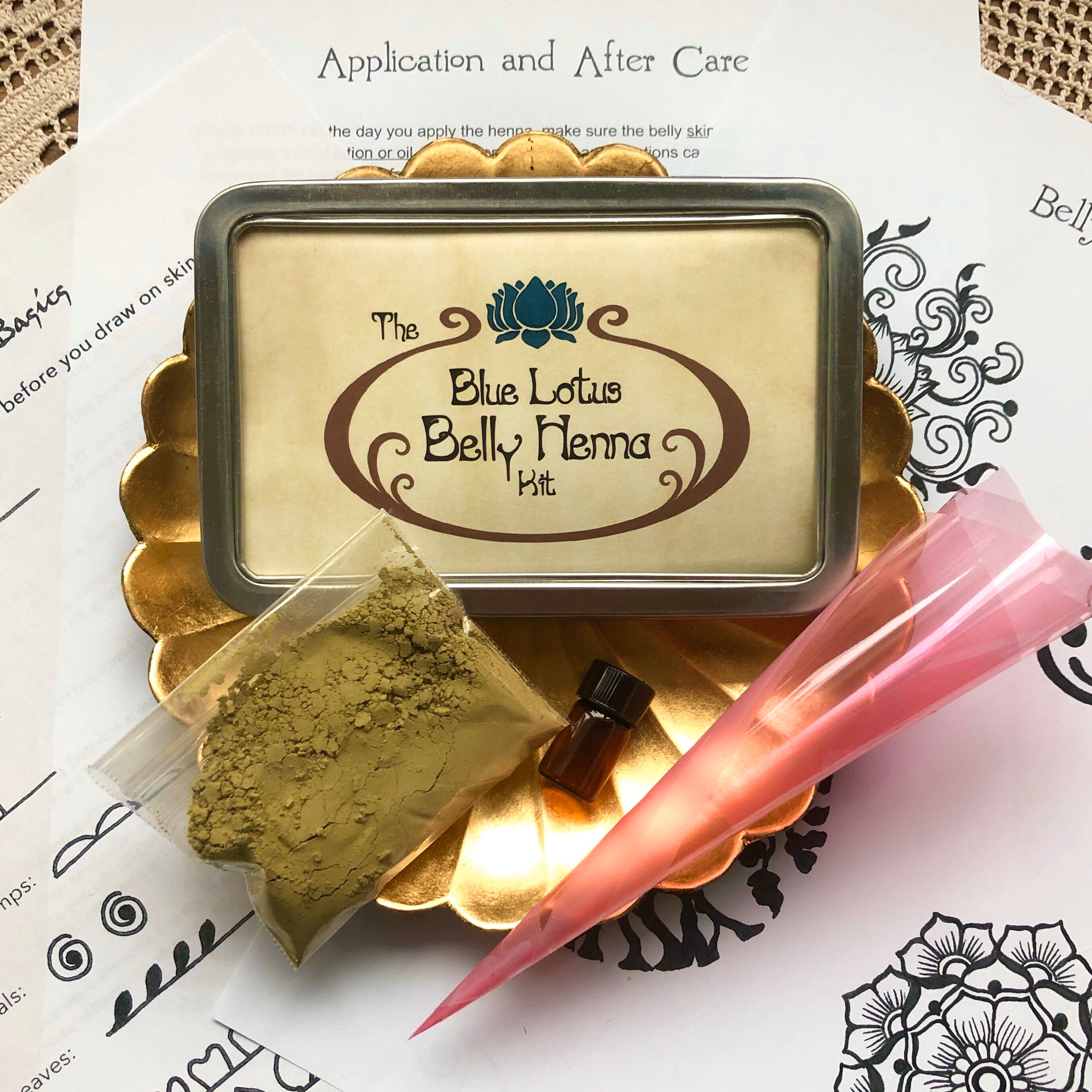 Belly Henna DIY Kit for pregnancy/maternity | Etsy