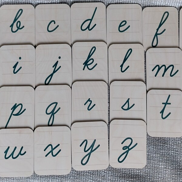 Sandpaper Letters Montessori - Etsy