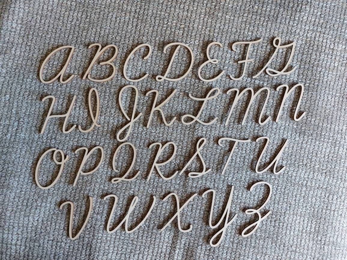 Uppercase Cursive Letters