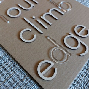 SILENT Transparent Movable Alphabet Letters English LOWERCASE PRINTED ...