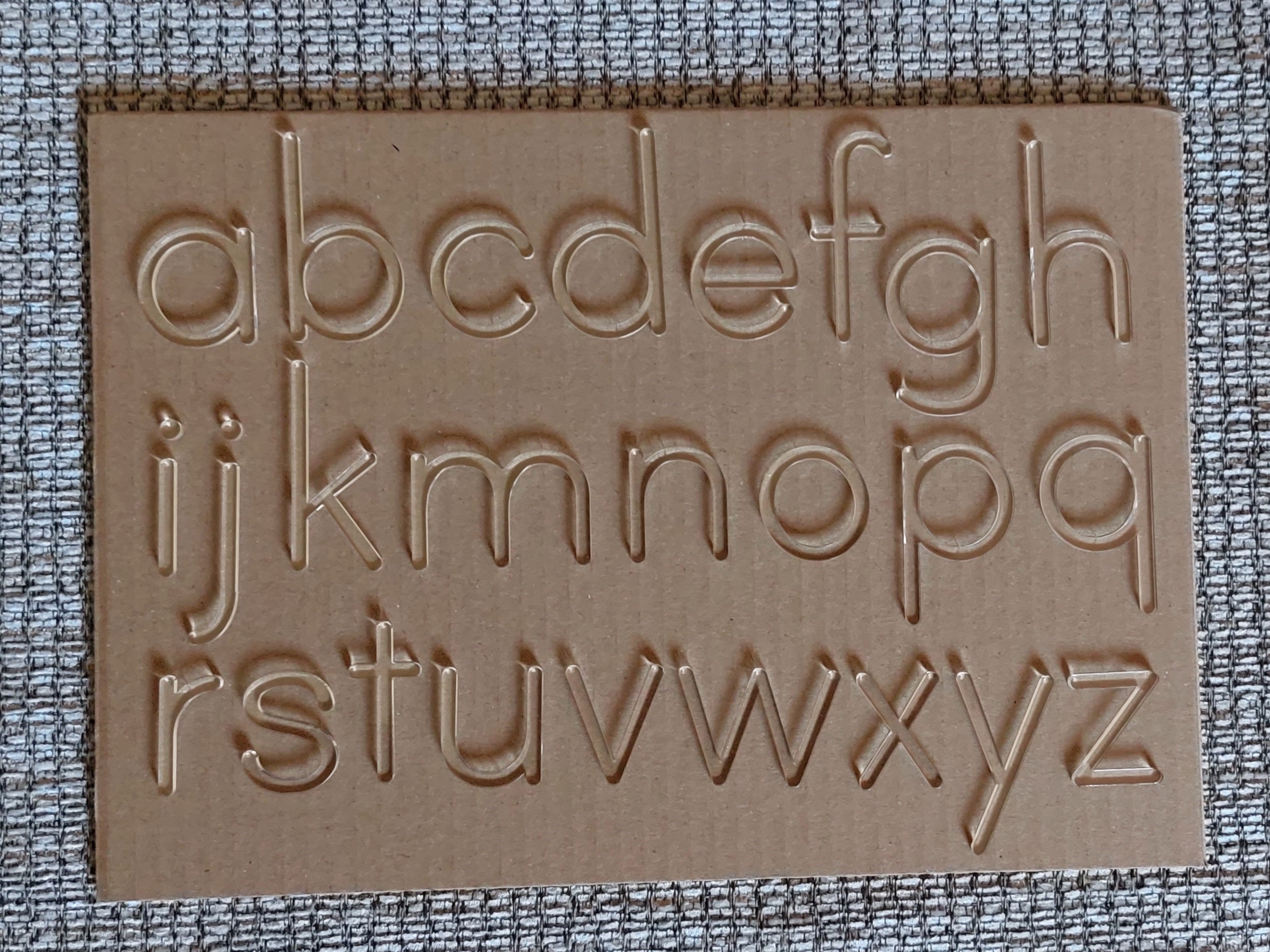 SILENT Transparent Movable Alphabet Letters English LOWERCASE PRINTED ...