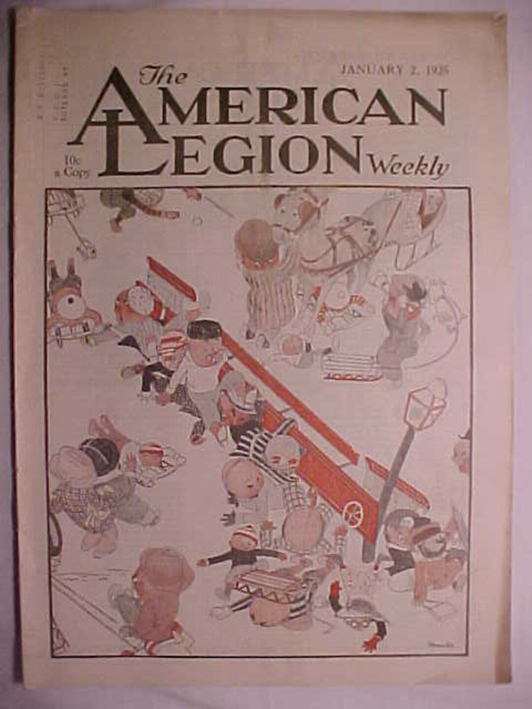 January 2, 1925 the American Legion Weekly Magazine With Cover Art by ...