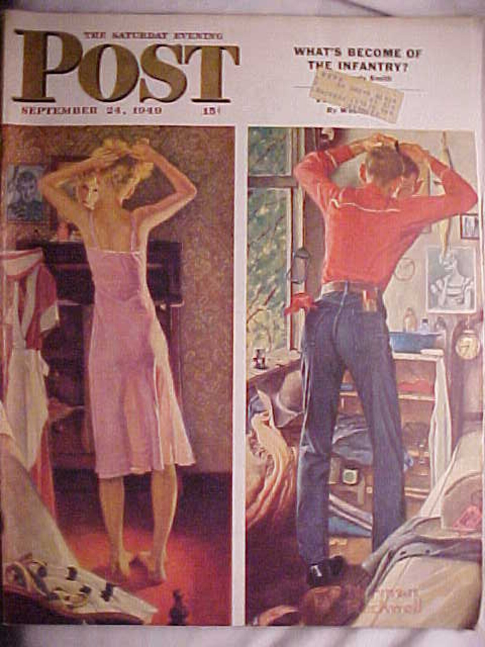 September 24, 1949 Saturday Evening Post Magazine With Cover Art by ...