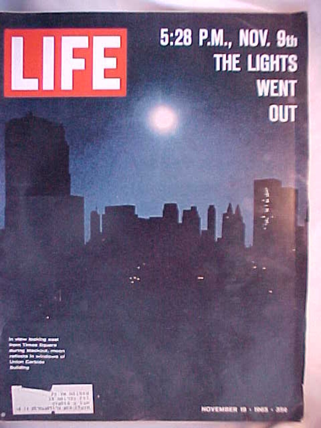November 19, 1965 LIFE Magazine With Time Square New York Blackout on ...