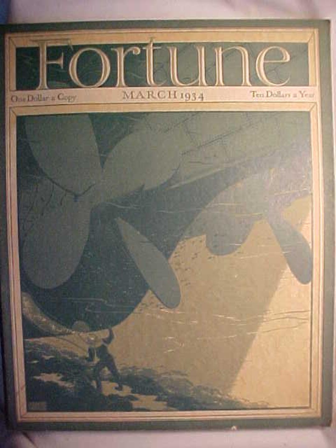 March 1934 Fortune Magazine Cover Art by Victor Beals Has 186 Pages of ...