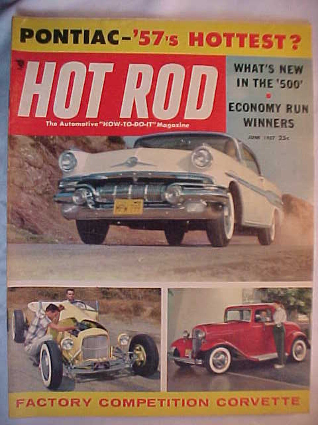 June 1957 Hot Rod Magazine Has 74 Pages of Ads and Articles, Antique ...