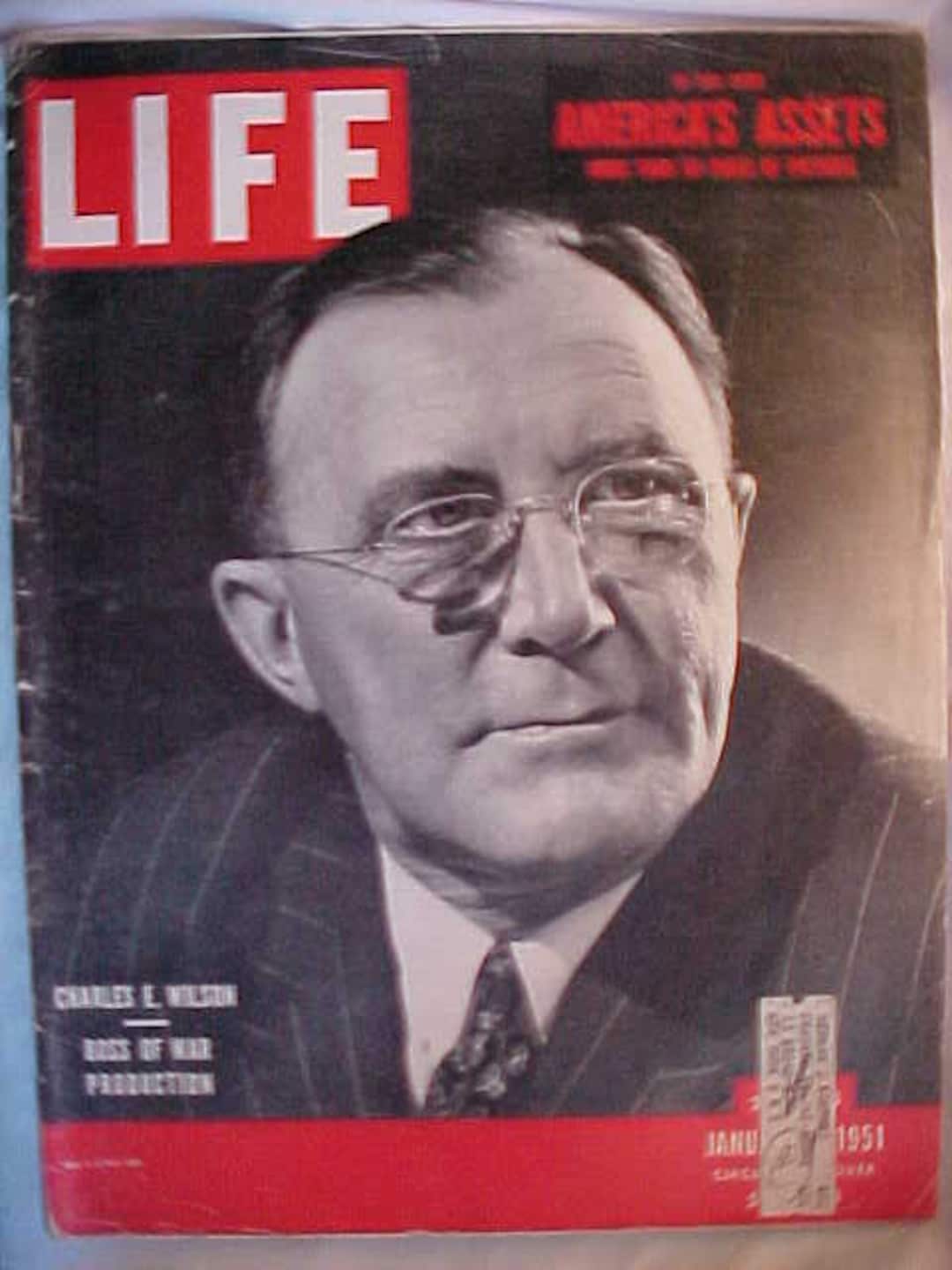 January 1, 1951 LIFE Magazine With Charles E. Wilson on the Cover Has ...