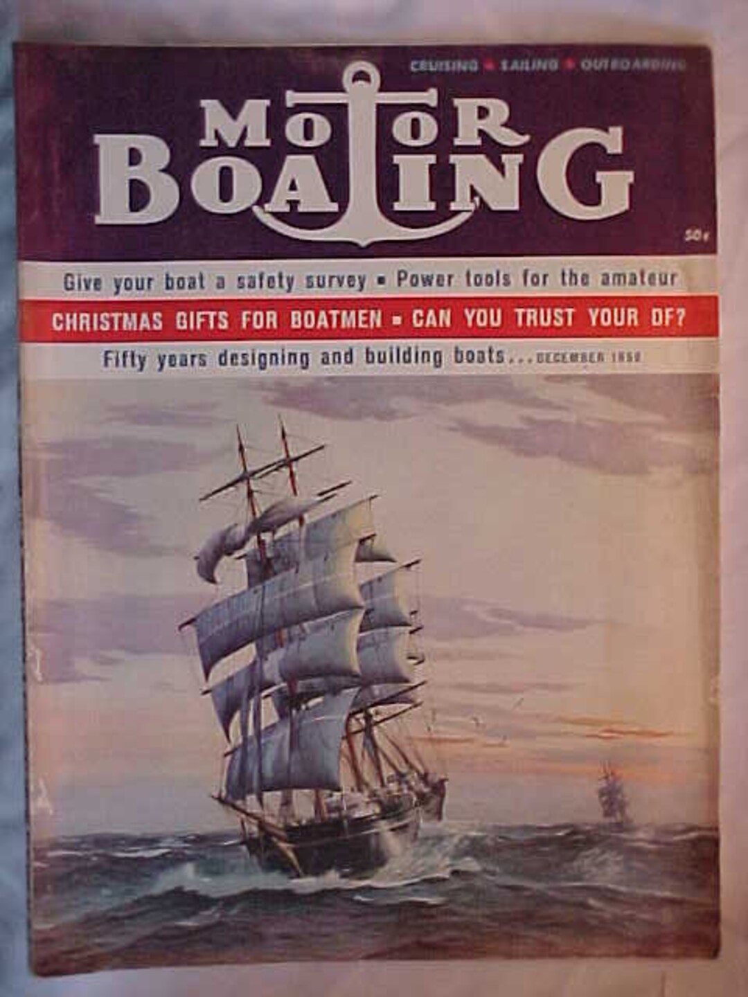 December 1959 Motor Boating the Yachtsman Magazine With Nice Cover Art ...