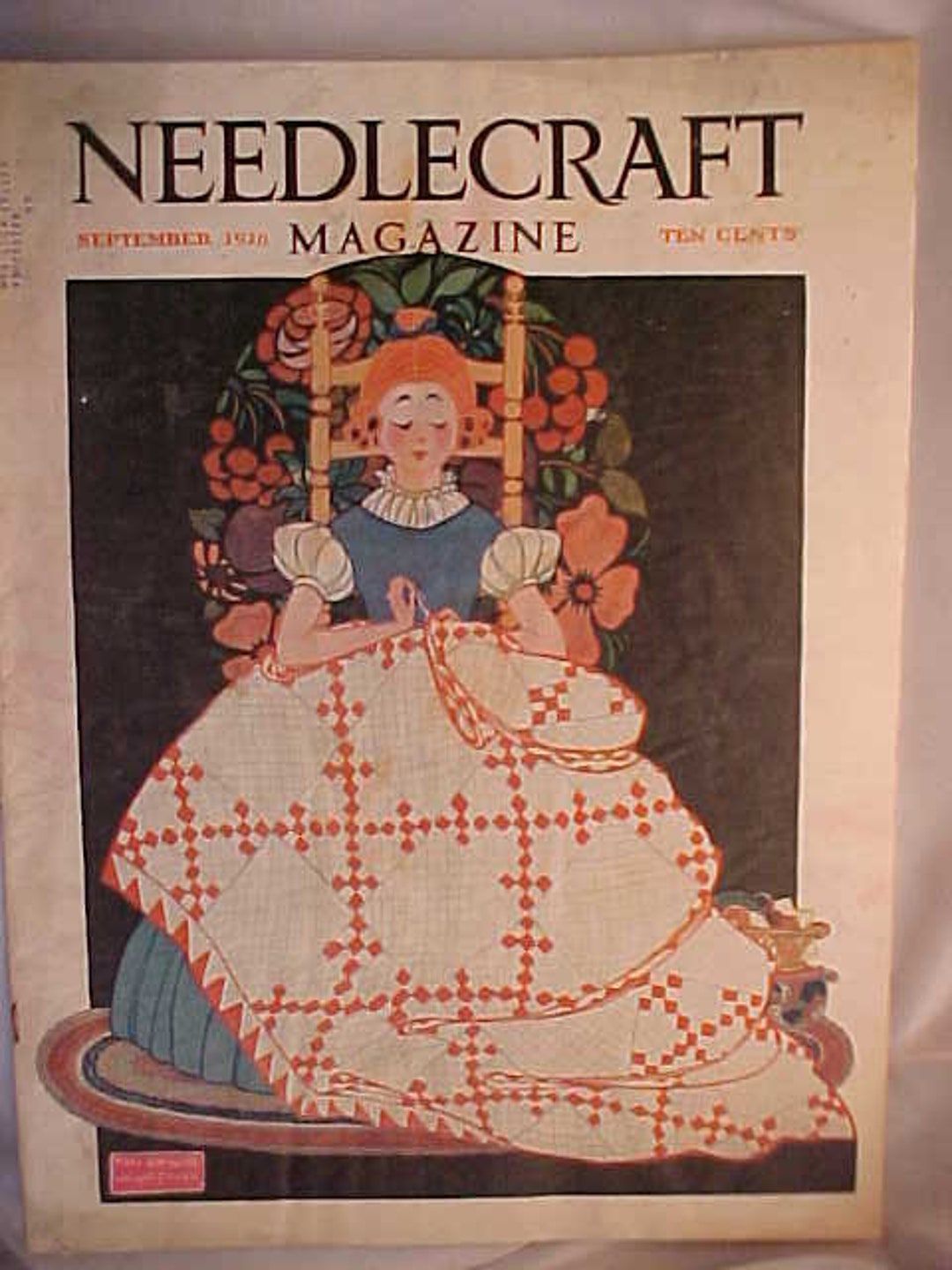 September 1928 Needlecraft Magazine for Women Has 38 Pages of Ads and ...