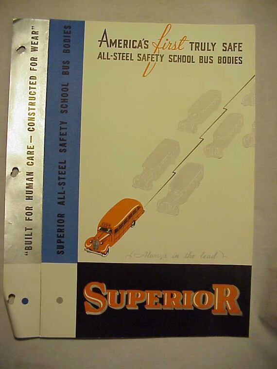 1936 Superior School Bus Bodies Bus Superior Body Company - Etsy